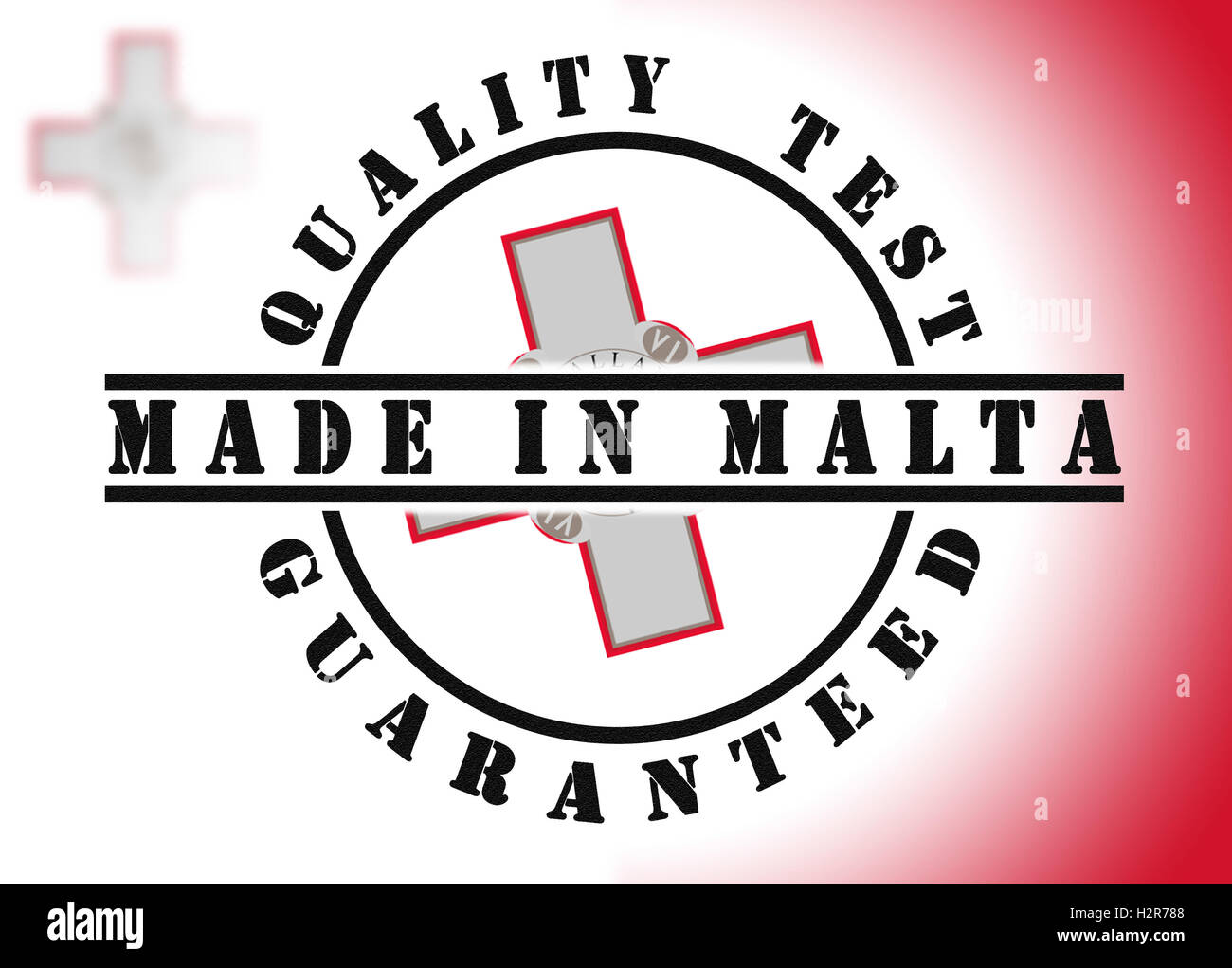 Quality test guaranteed stamp Stock Photo - Alamy