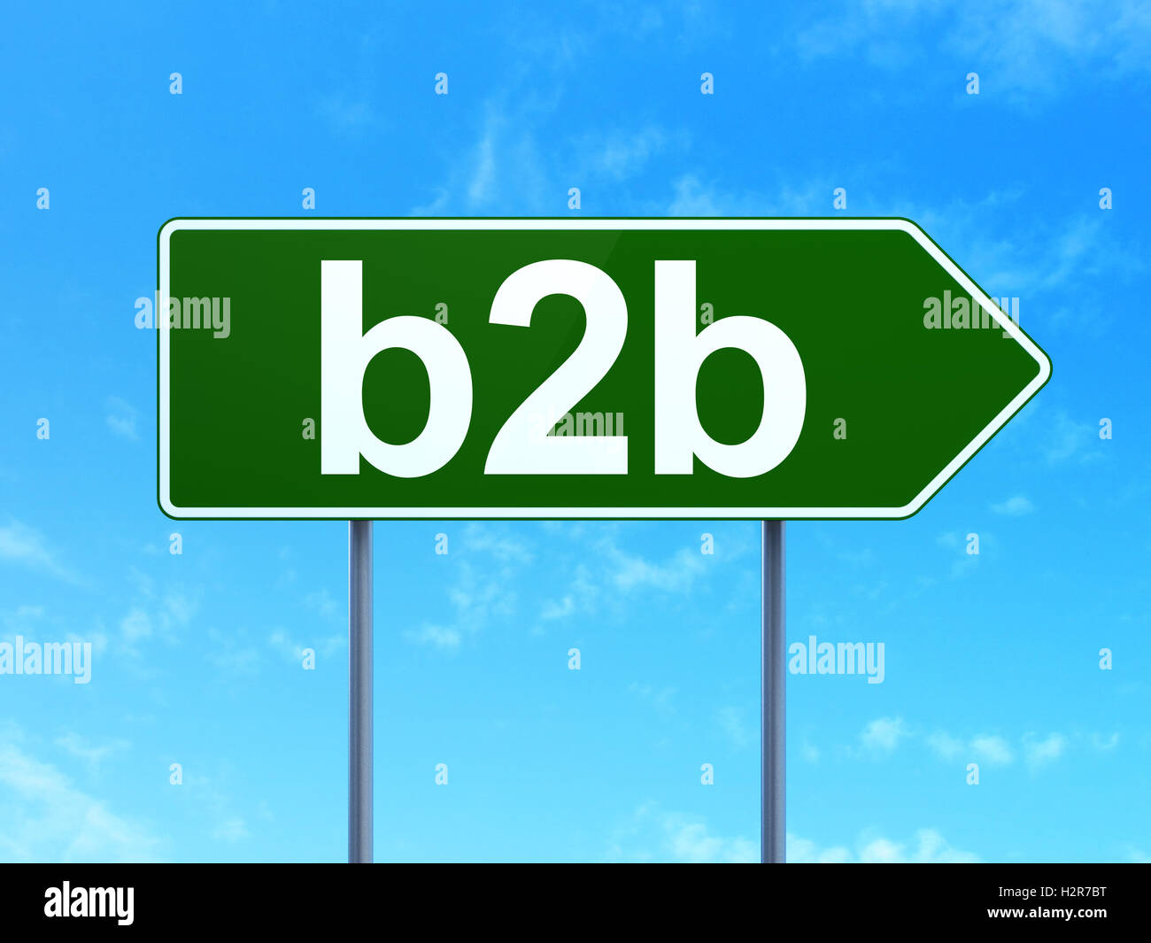 Finance concept: B2b on road sign background Stock Photo - Alamy