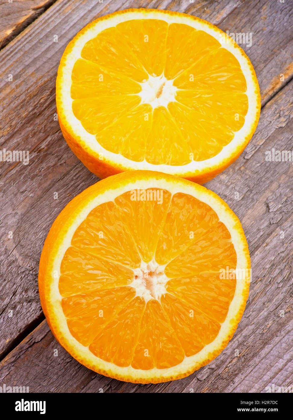 Halves of Oranges Stock Photo - Alamy