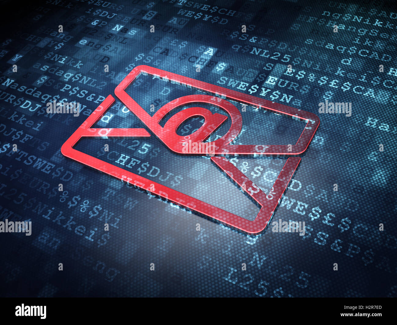 E mail 3d icon pixelated envelope hi-res stock photography and images ...