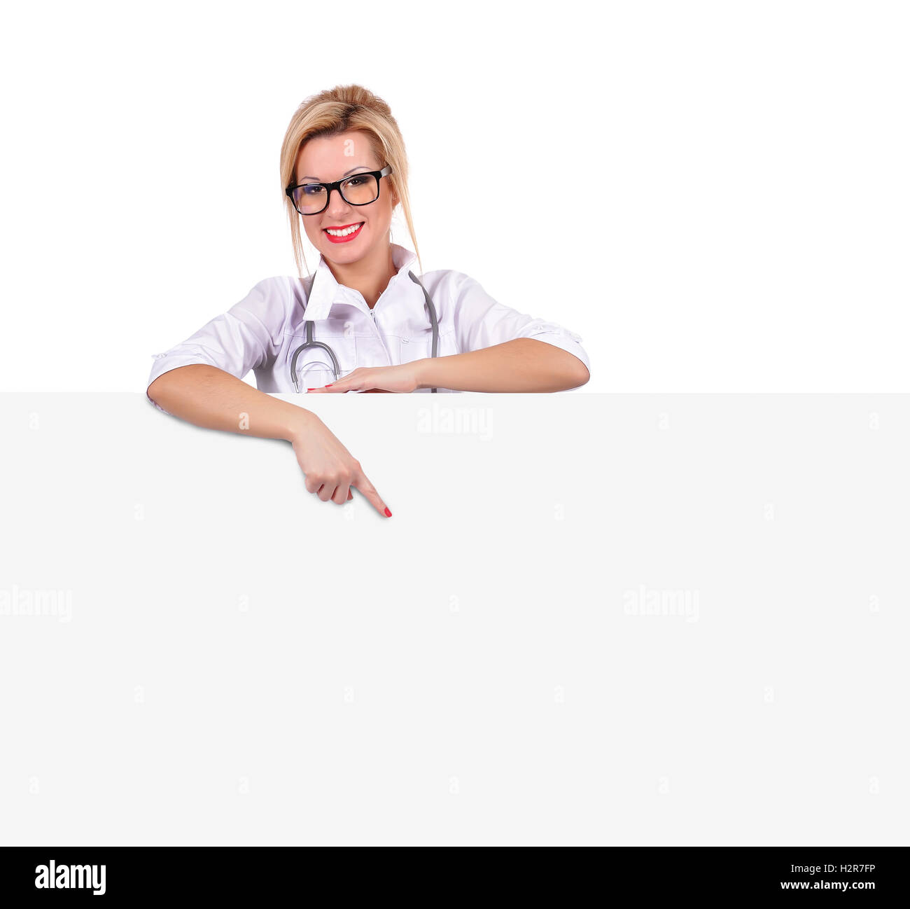 Pointing to poster hi-res stock photography and images - Alamy