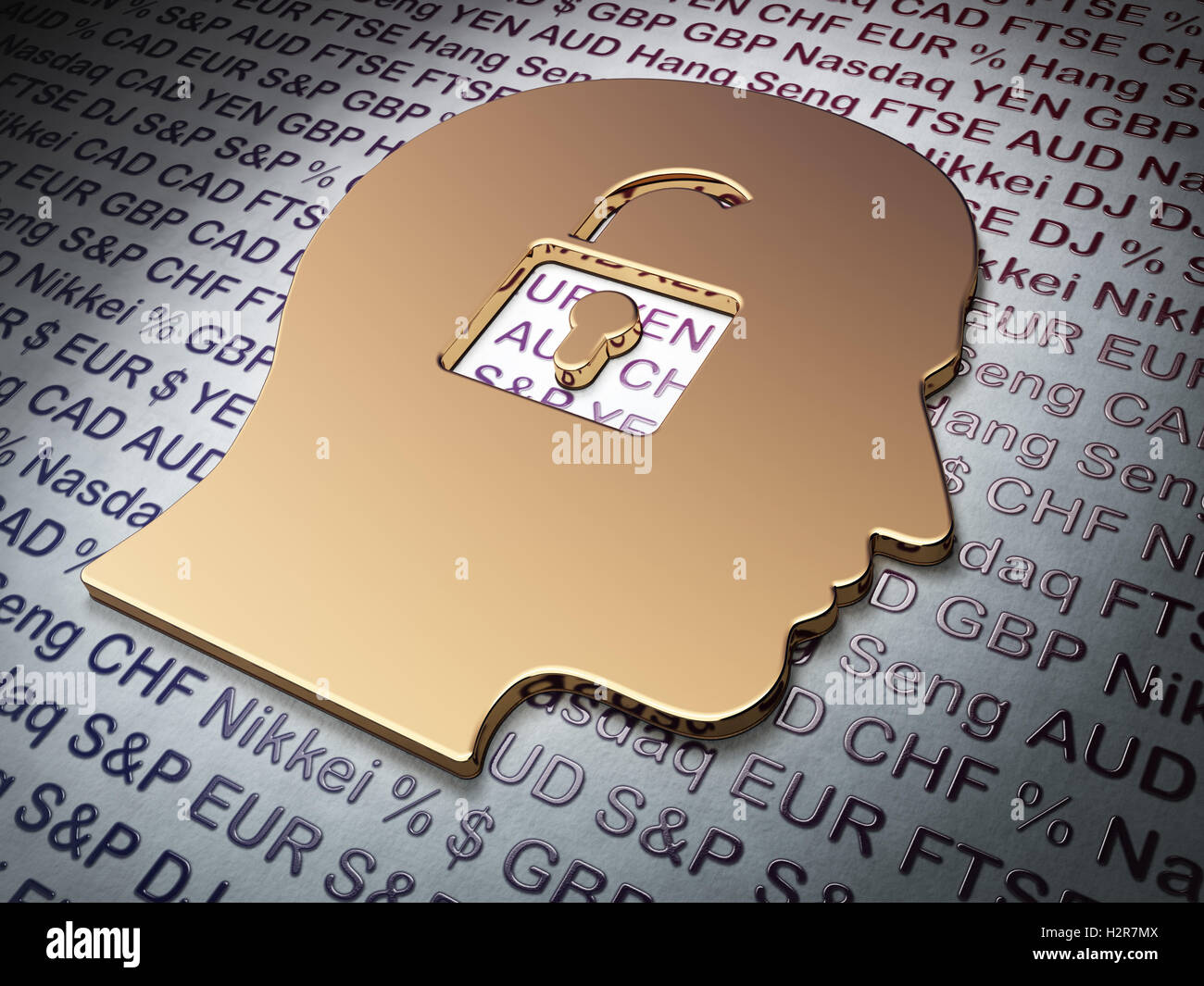 Gold brain hi-res stock photography and images - Alamy