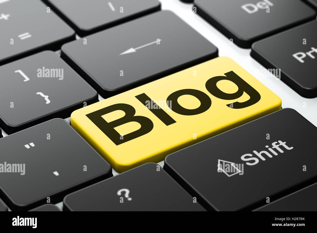 Web design concept: Blog on computer keyboard background Stock Photo ...