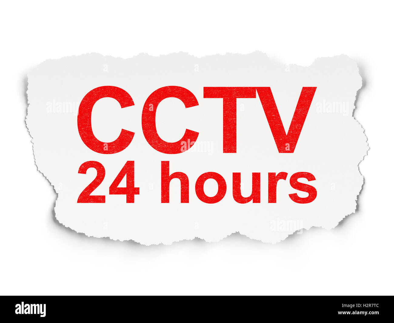 Security concept: CCTV 24 hours on Paper background Stock Photo - Alamy
