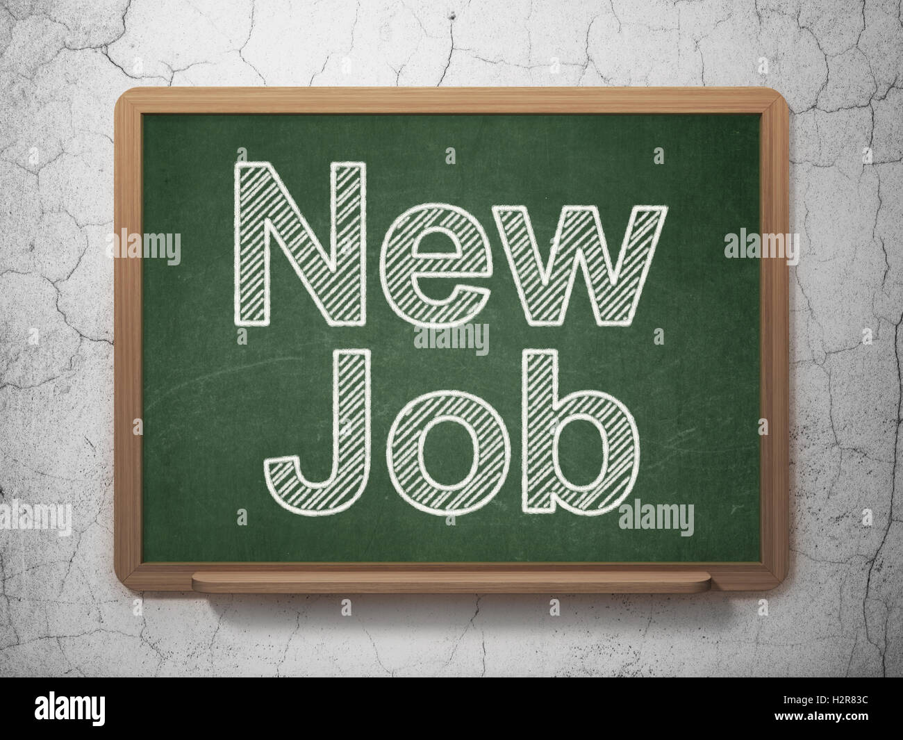 Finance concept: New Job on chalkboard background Stock Photo - Alamy