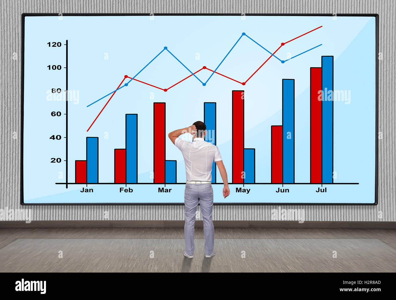 big plasma with chart Stock Photo - Alamy