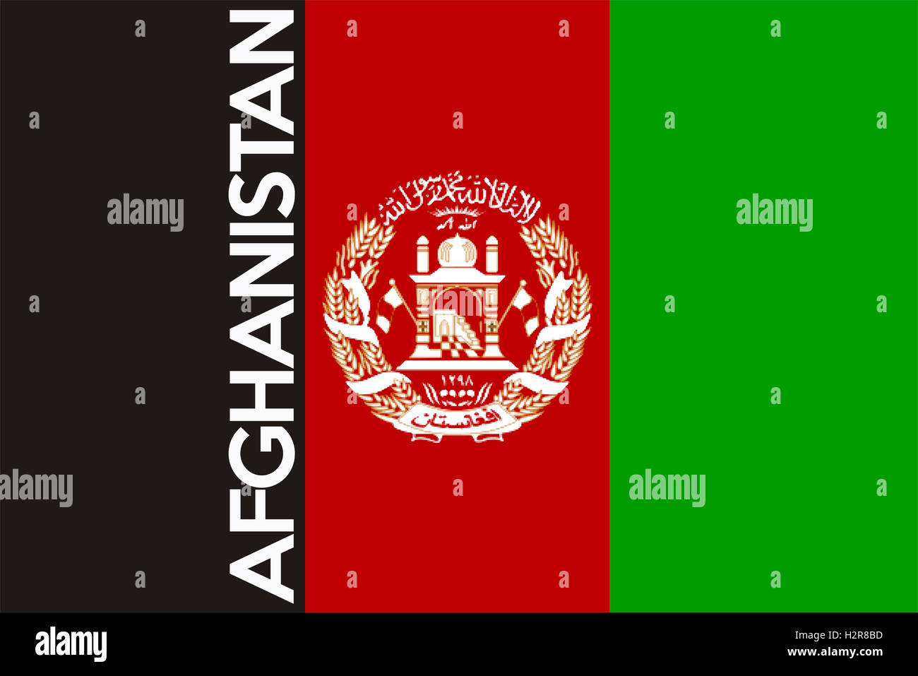 flag of afghanistan Stock Photo - Alamy