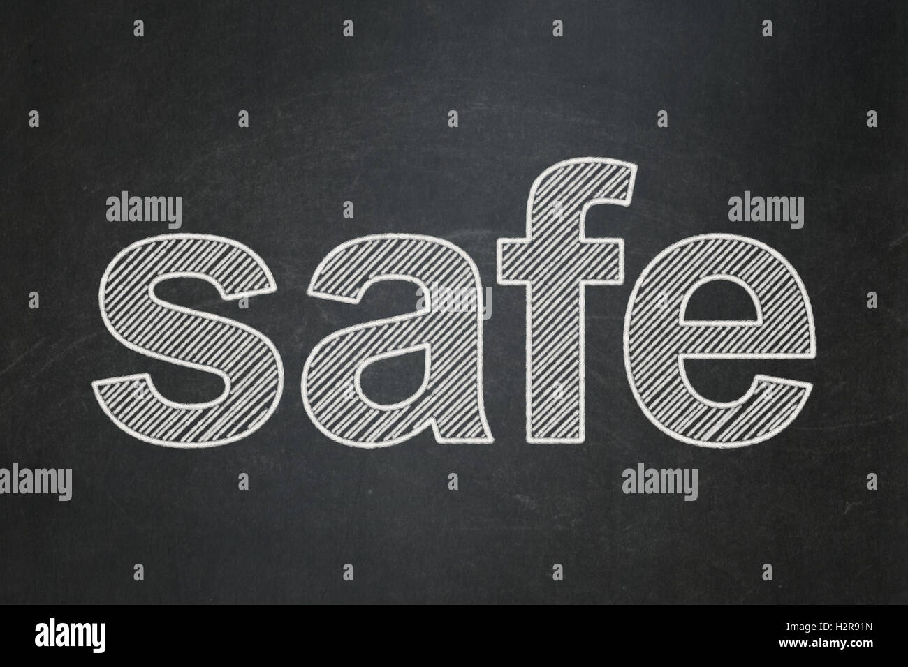 Security concept: Safe on chalkboard background Stock Photo - Alamy