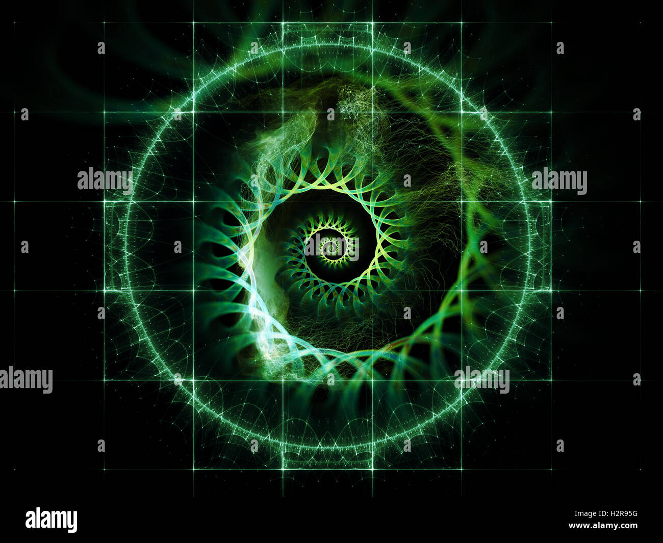 Visualization of Digital Space Stock Photo - Alamy