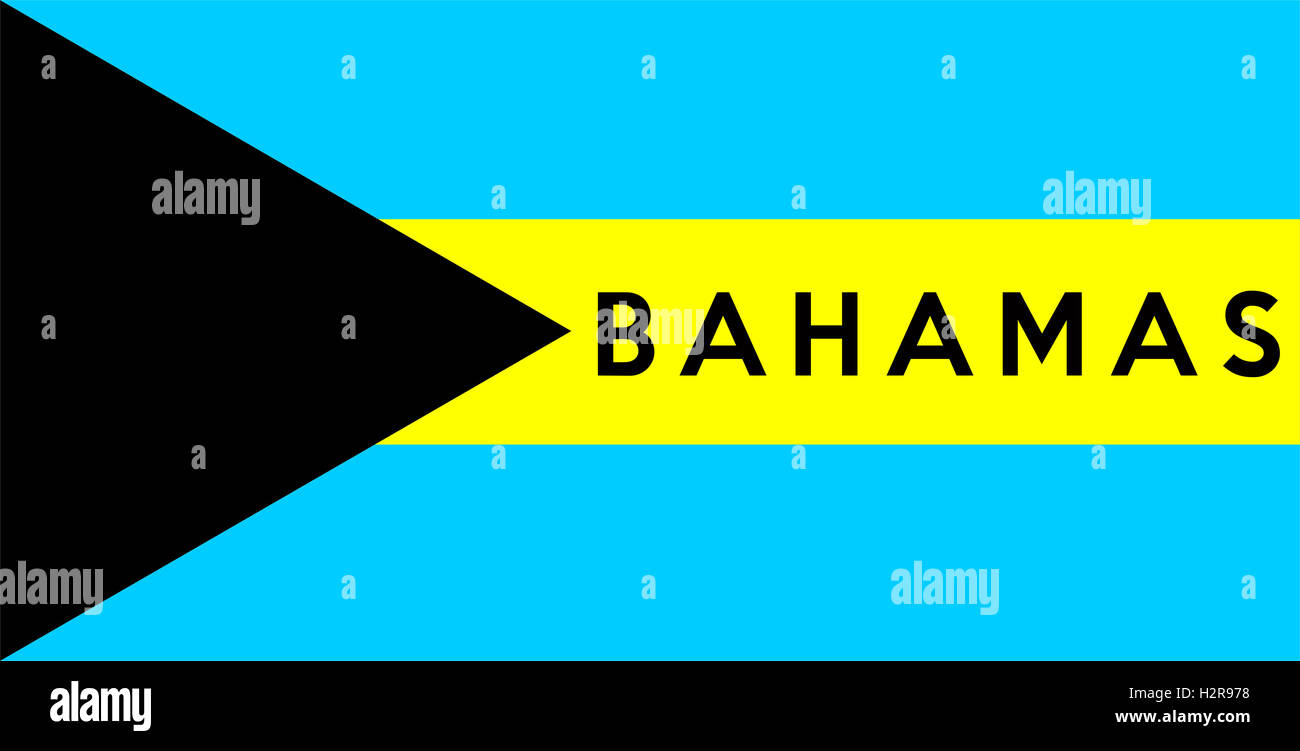 flag of bahamas Stock Photo - Alamy
