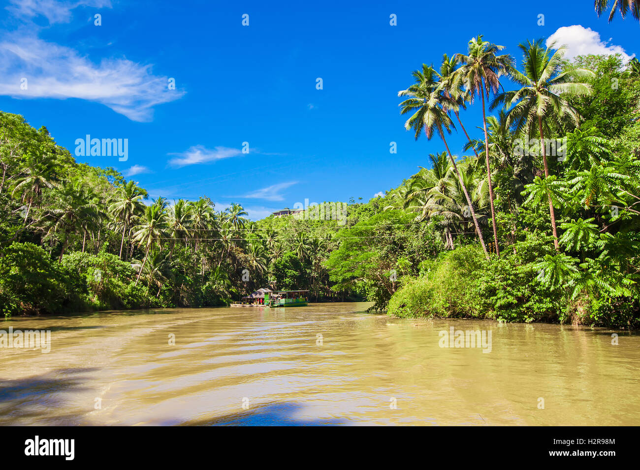 Tropical Loboc river, Bohol Island, Philippines Stock Photo - Alamy