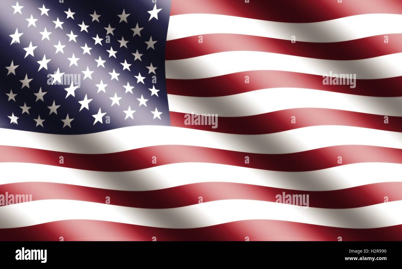 American flag waving background hi-res stock photography and images - Alamy