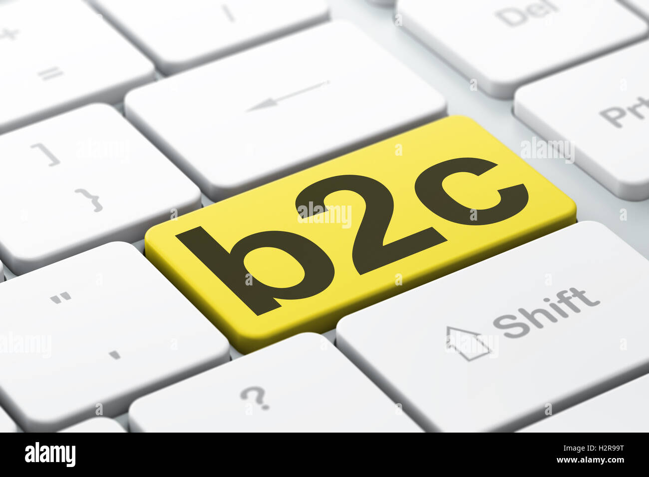 Finance concept: B2c on computer keyboard background Stock Photo - Alamy
