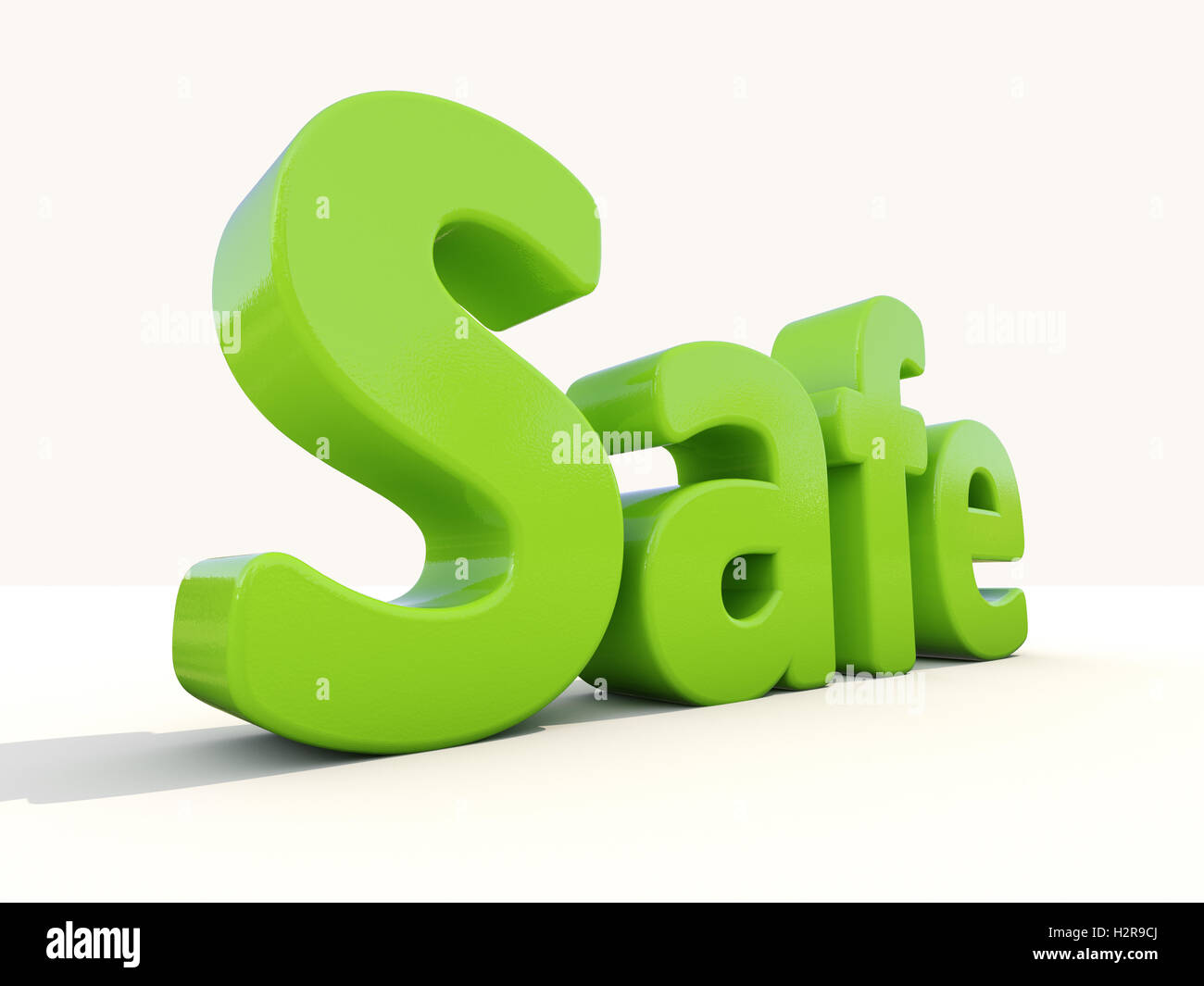 3d word safe Stock Photo - Alamy