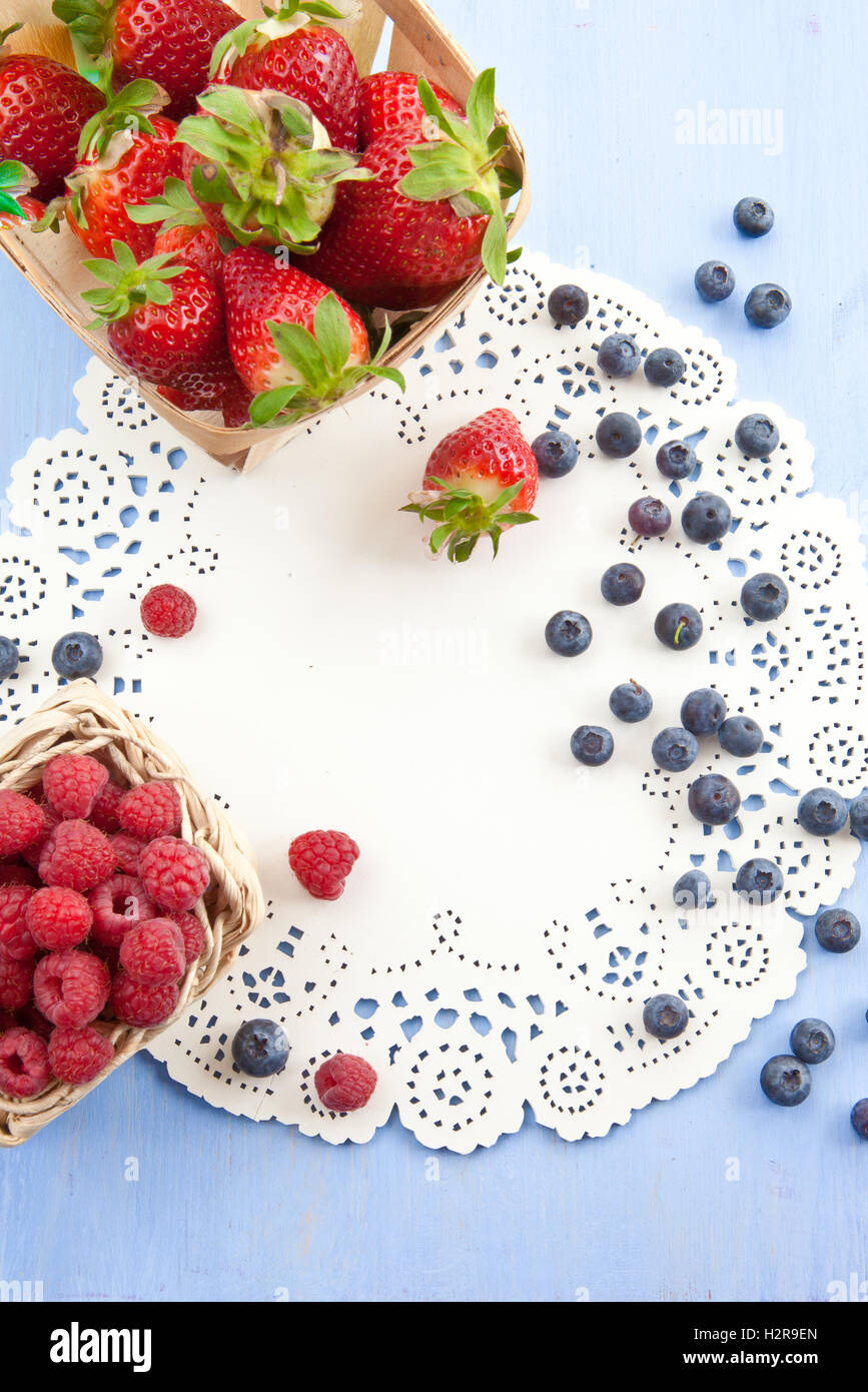 Variety of berries Stock Photo - Alamy