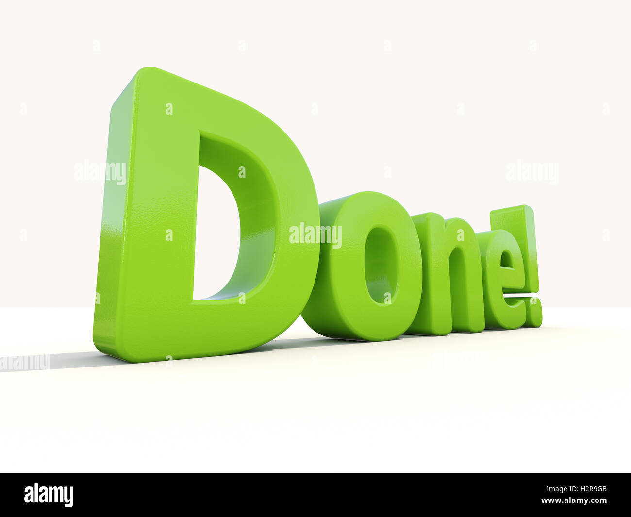 3d word done Stock Photo - Alamy