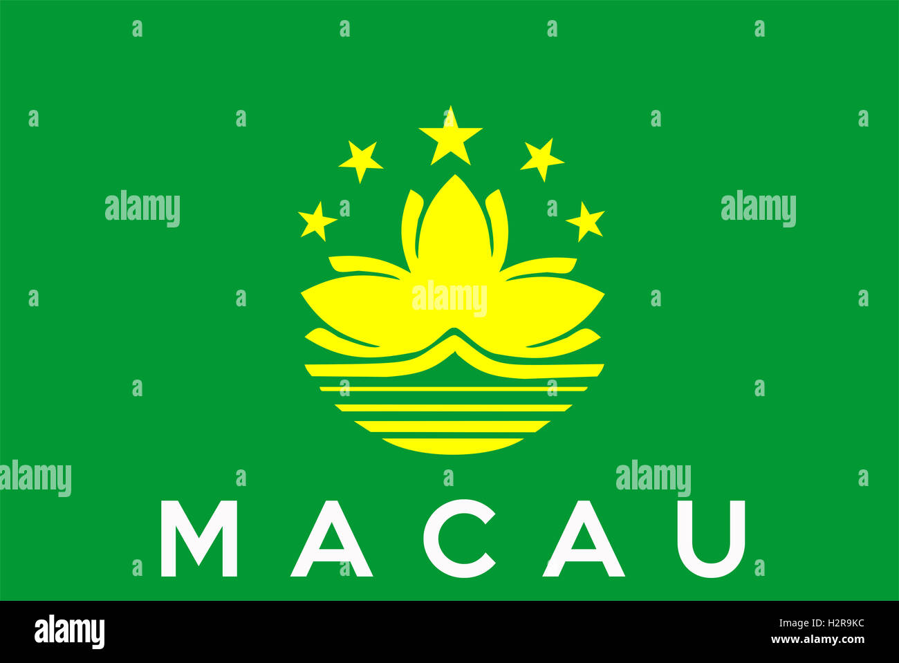 flag of Macau Stock Photo - Alamy