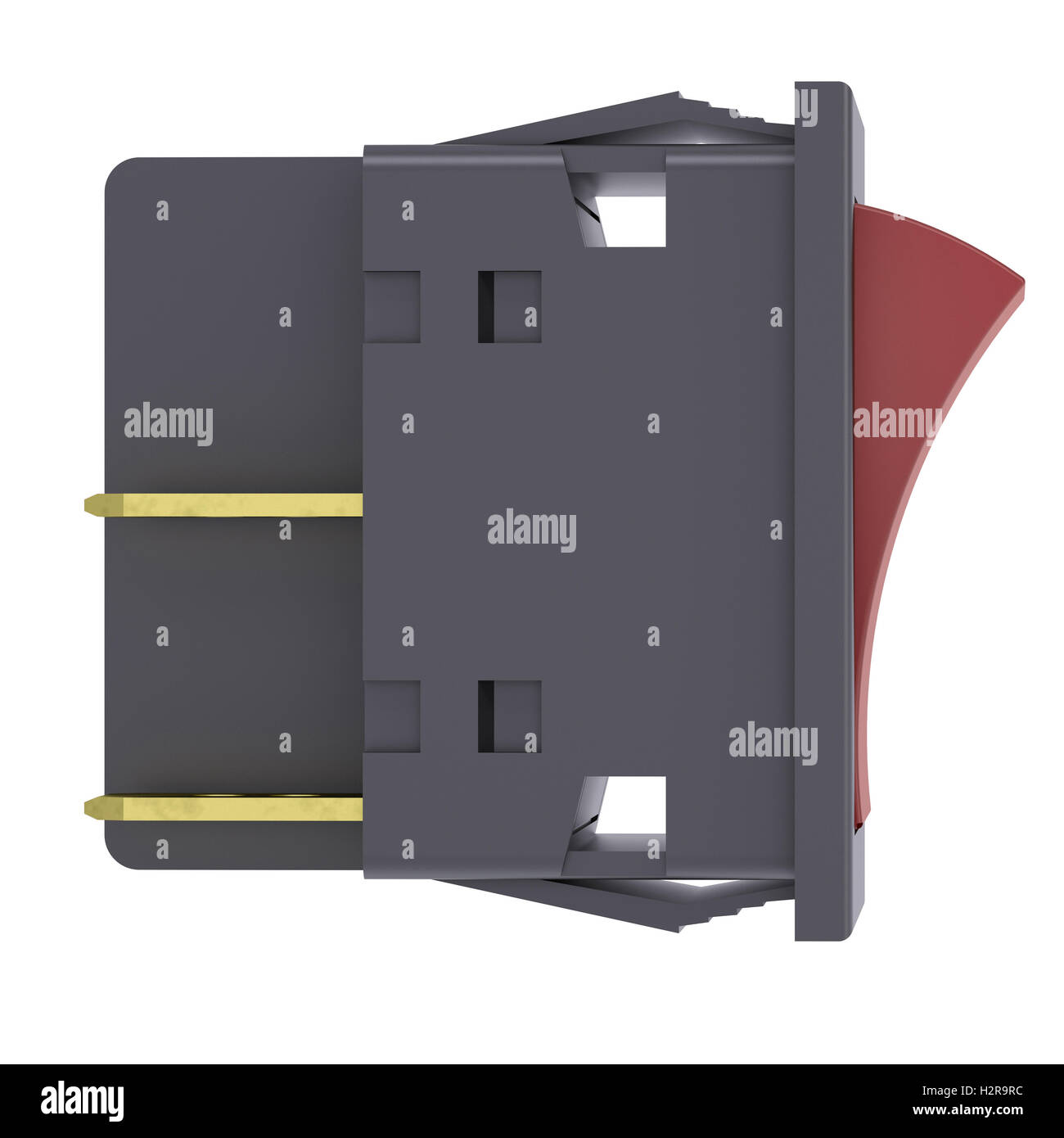 Red button controller Cut Out Stock Images & Pictures - Alamy