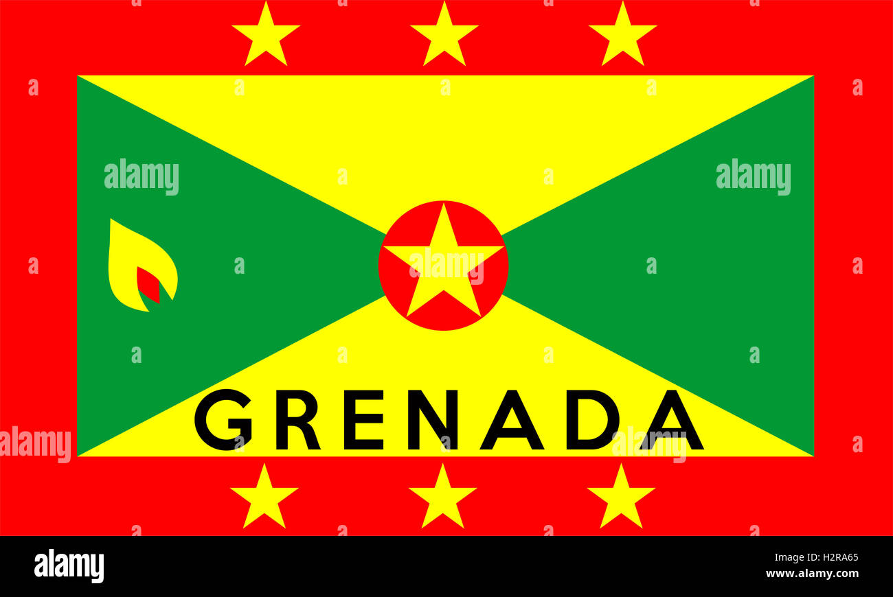 flag of Grenada Stock Photo - Alamy