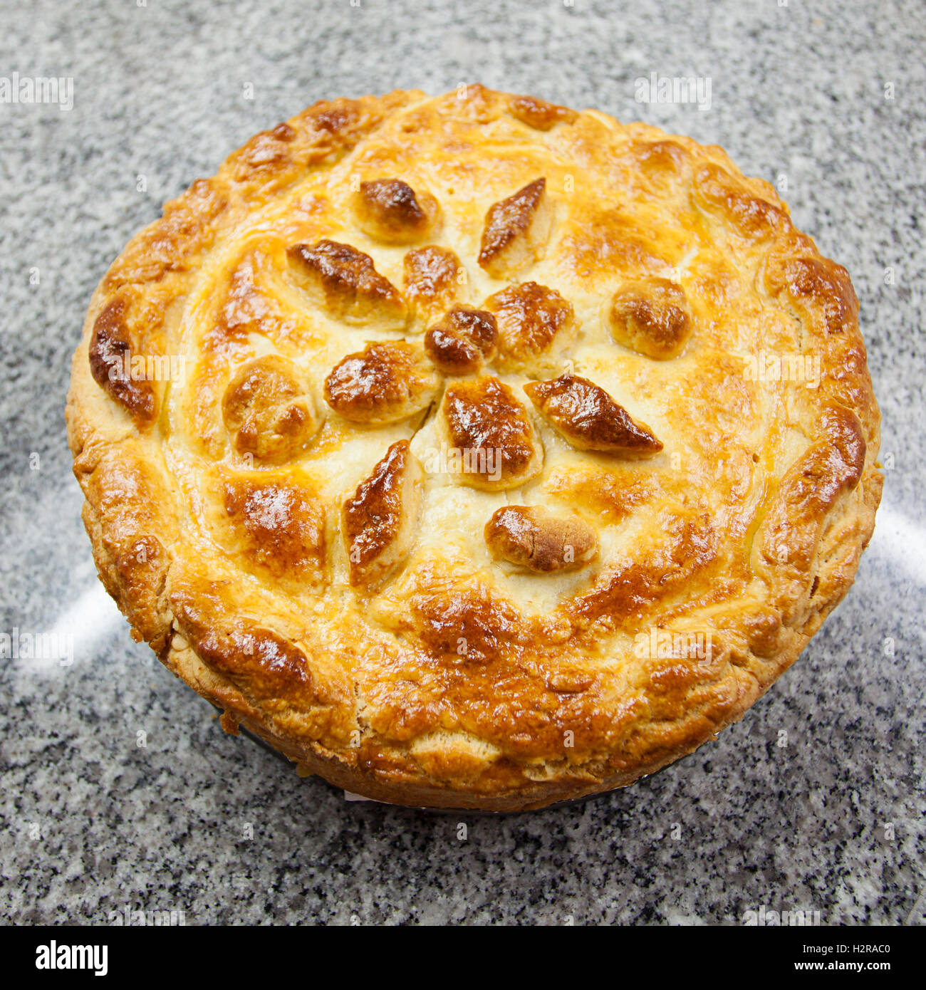 meat pie with beautiful patterns Stock Photo - Alamy