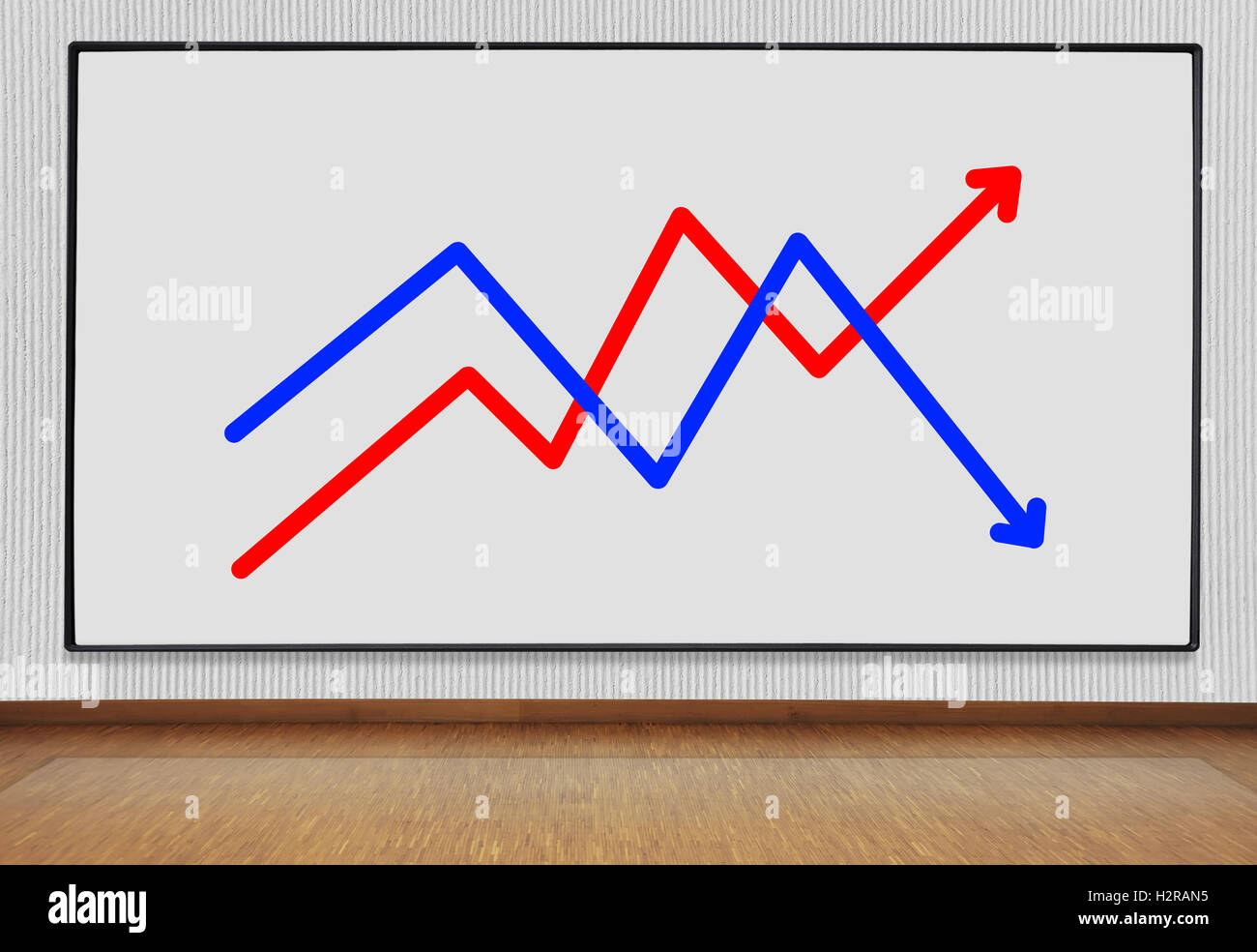plasma panel with graph Stock Photo - Alamy