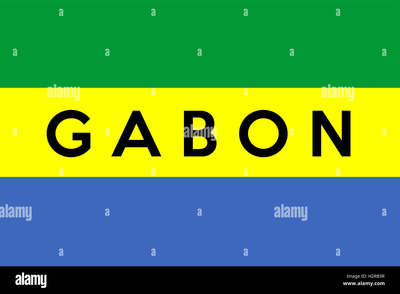 flag of gabon Stock Photo - Alamy