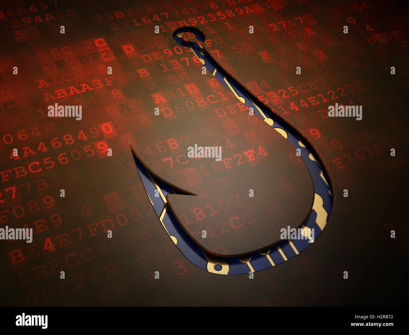 Security concept: Fishing Hook on digital screen background Stock Photo ...