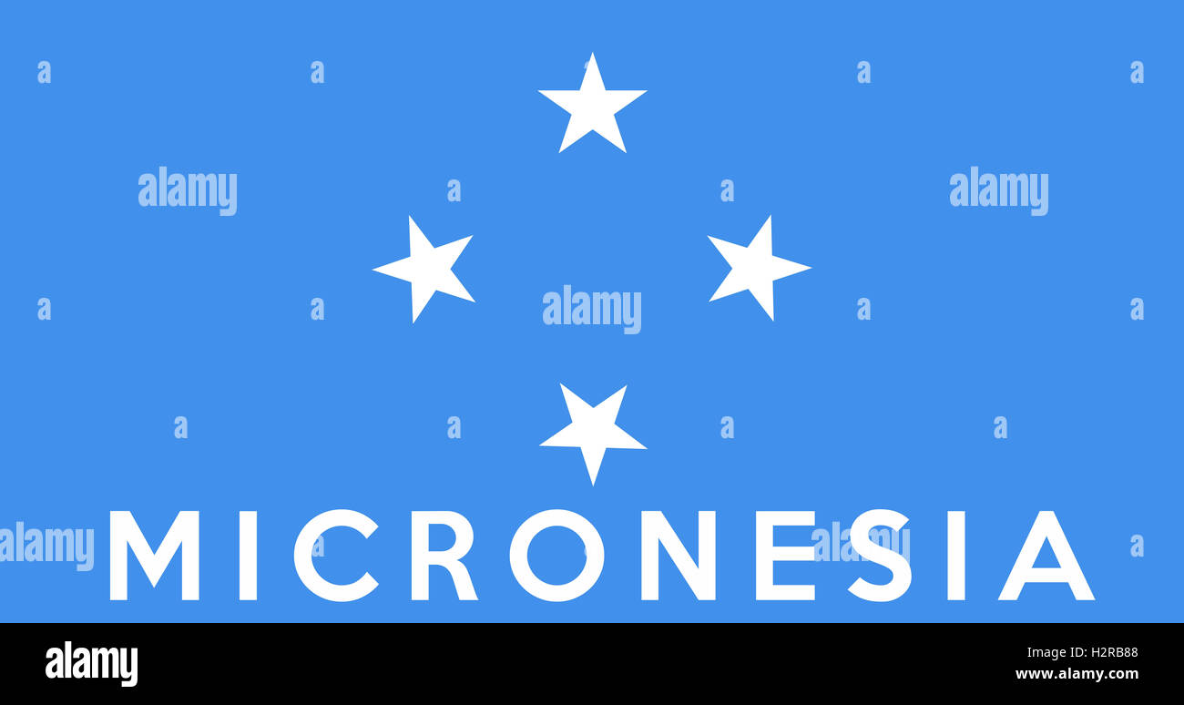 flag of Micronesia Stock Photo - Alamy
