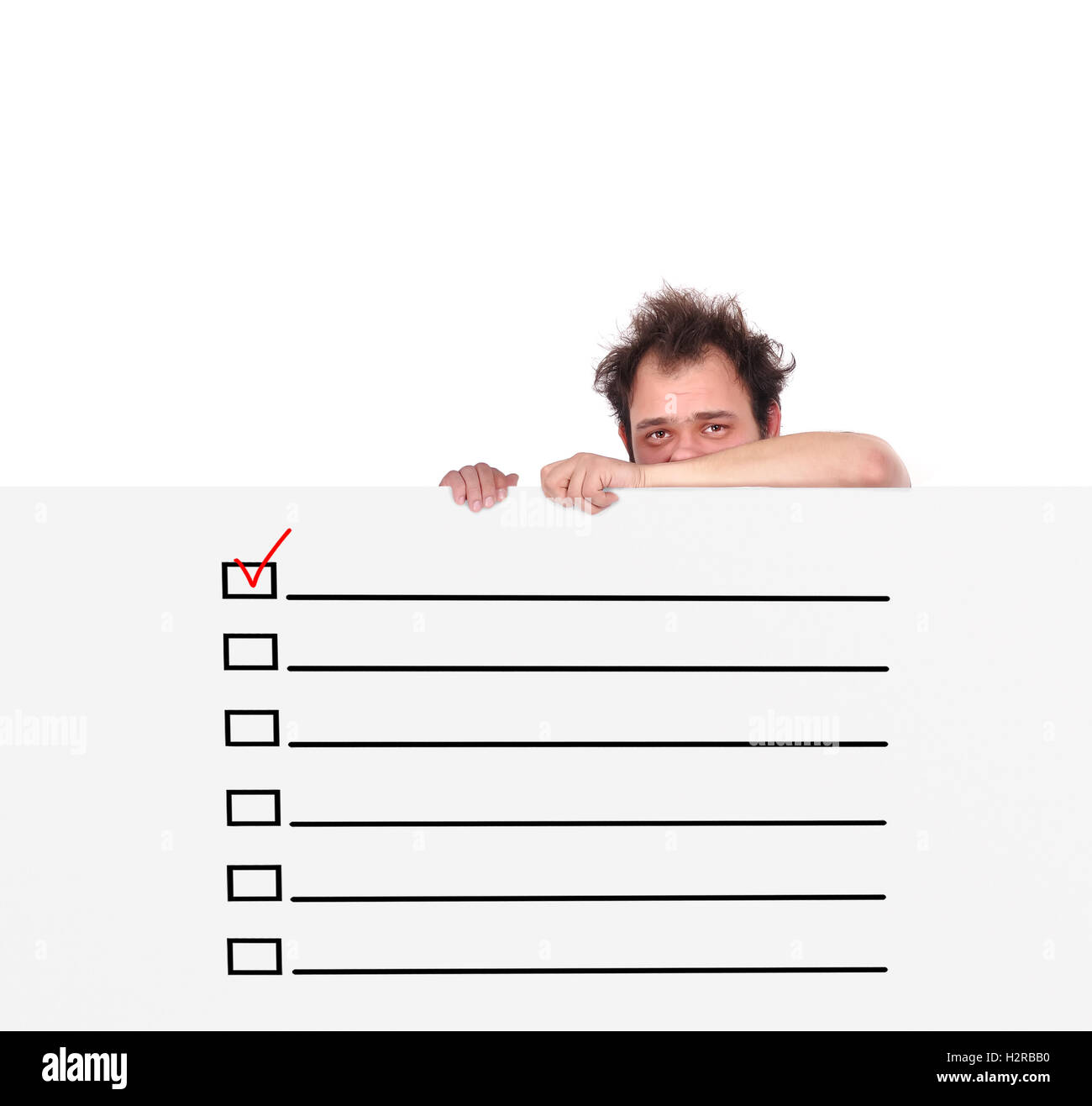 Checklist page hi-res stock photography and images - Alamy