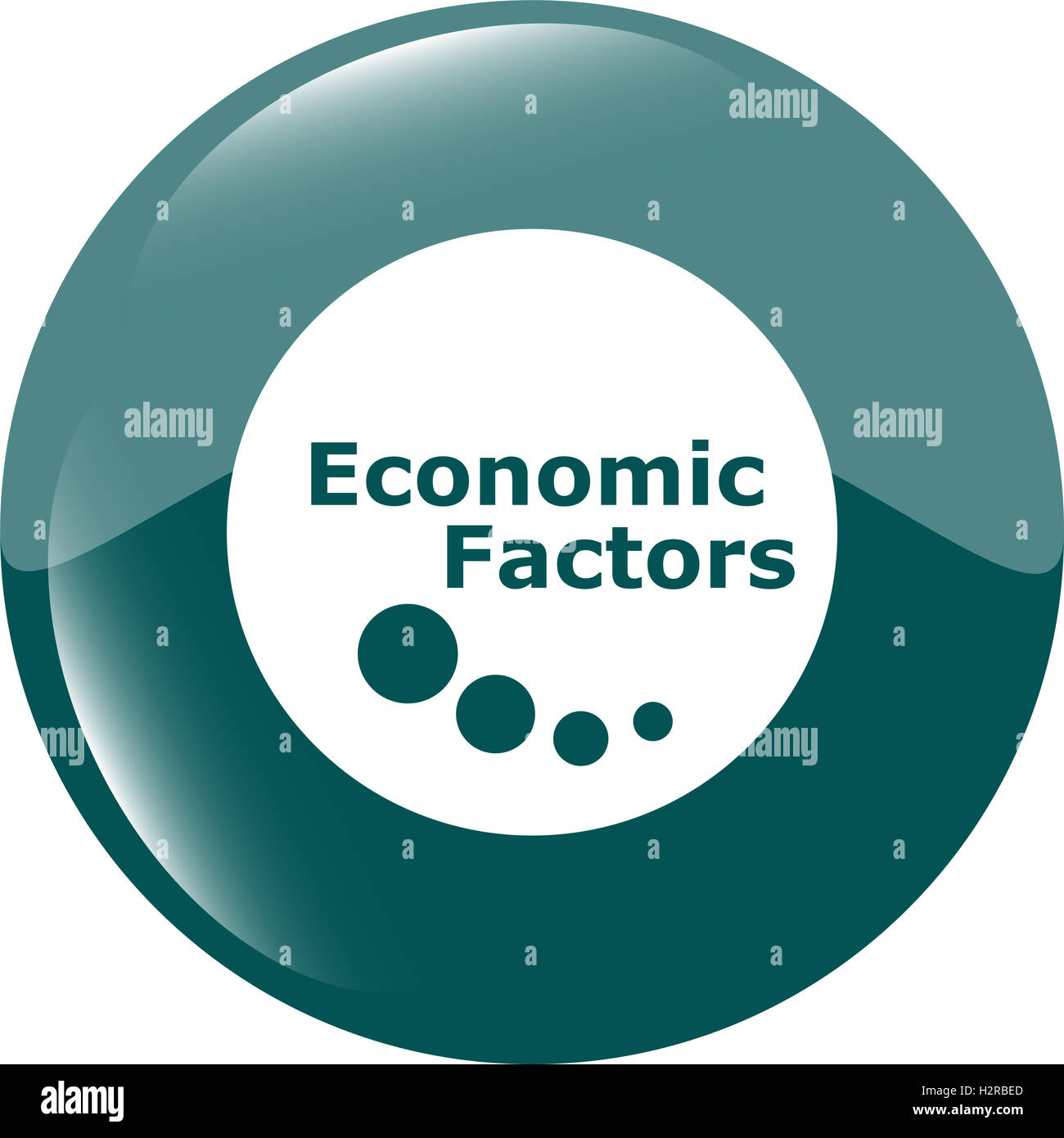 Economic factors web button icon hi-res stock photography and images ...