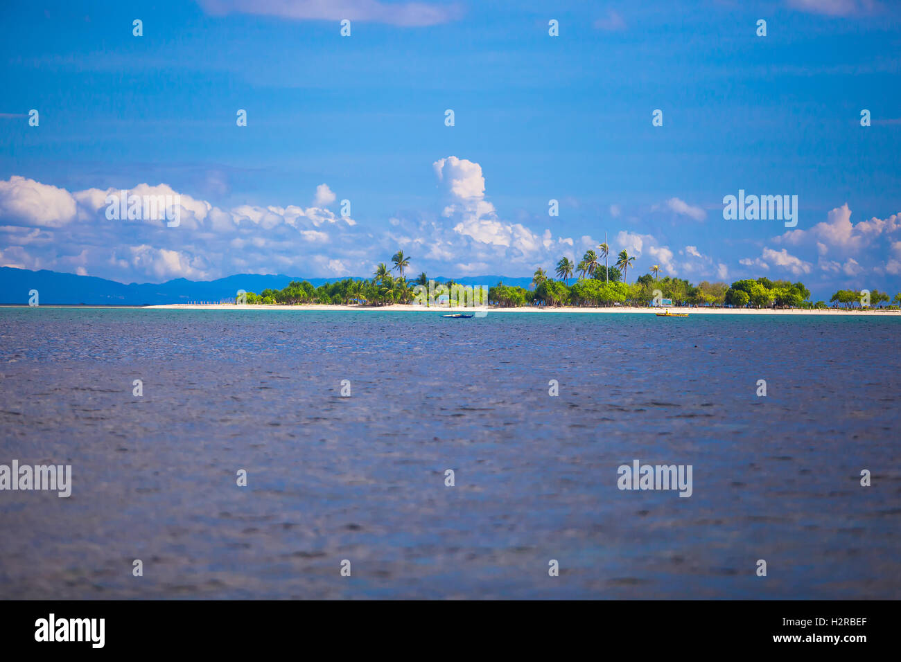 Beautiful tropical uninhabited island at Philippines Stock Photo - Alamy
