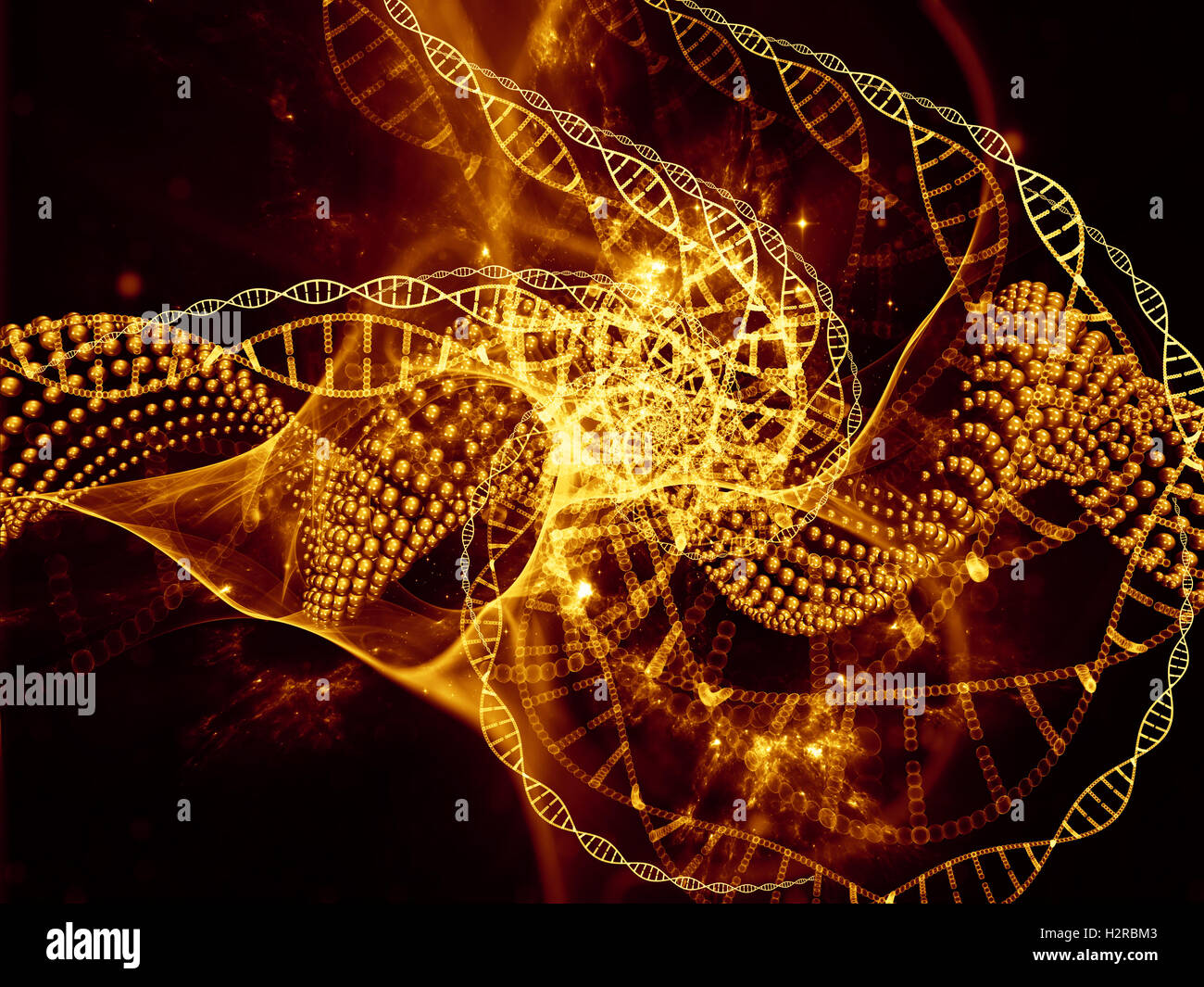 Virtual Life of DNA Stock Photo - Alamy