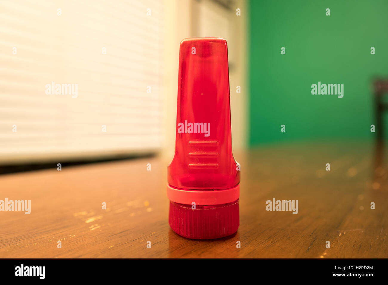 conic red Target brand pill bottle, with two pills visible, September ...