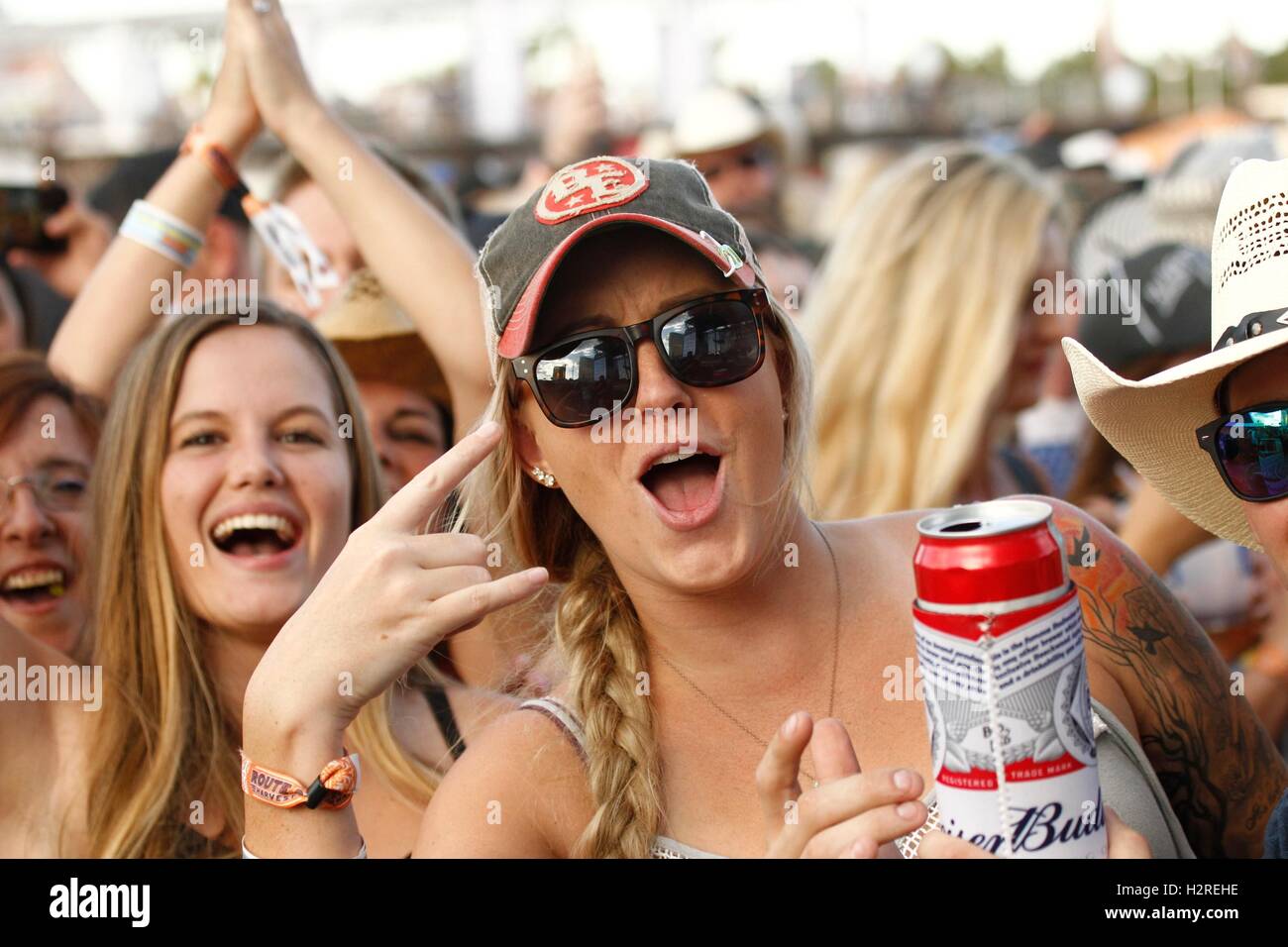 Las Vegas, NV, USA. 30th Sep, 2016. Country Music fans in attendance ...