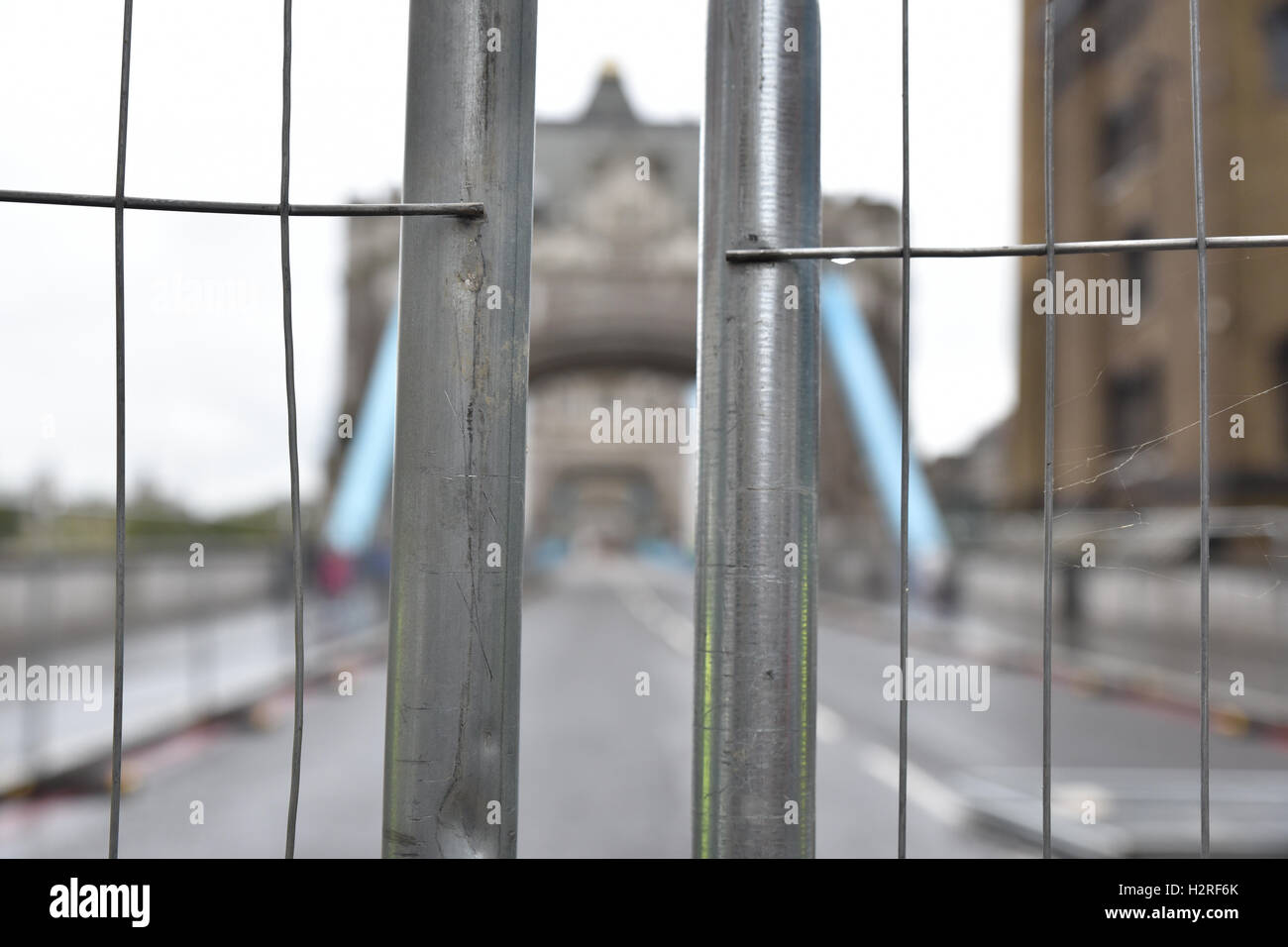 Tower Bridge, London, UK. 1st October 2016. Tower Bridge is being ...