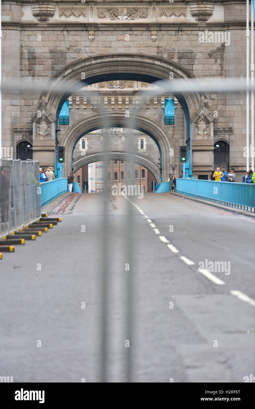 Tower Bridge, London, UK. 1st October 2016. Tower Bridge is being ...