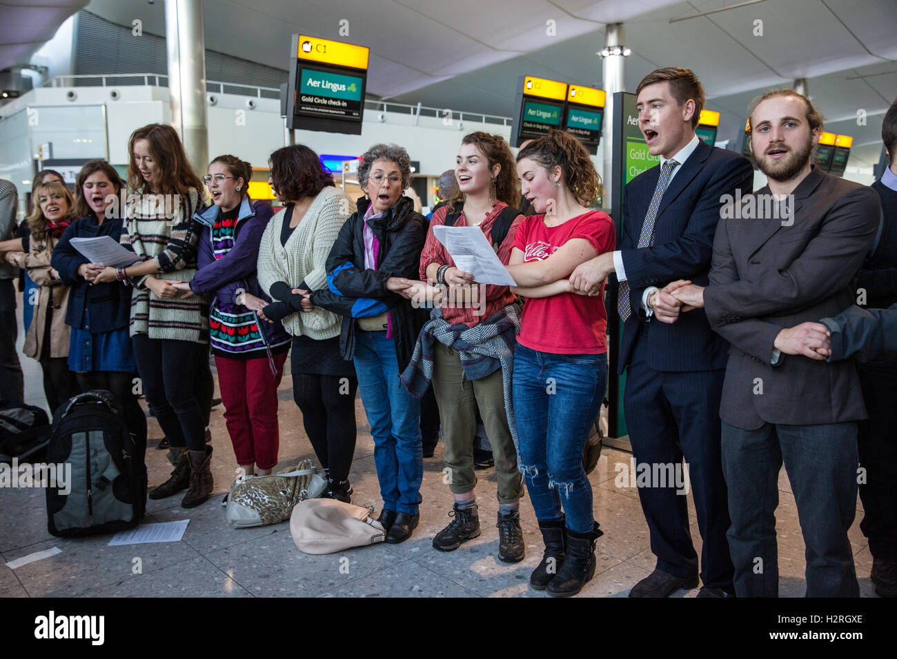 London, UK. 1st October, 2016. Environmental activists from Reclaim The ...
