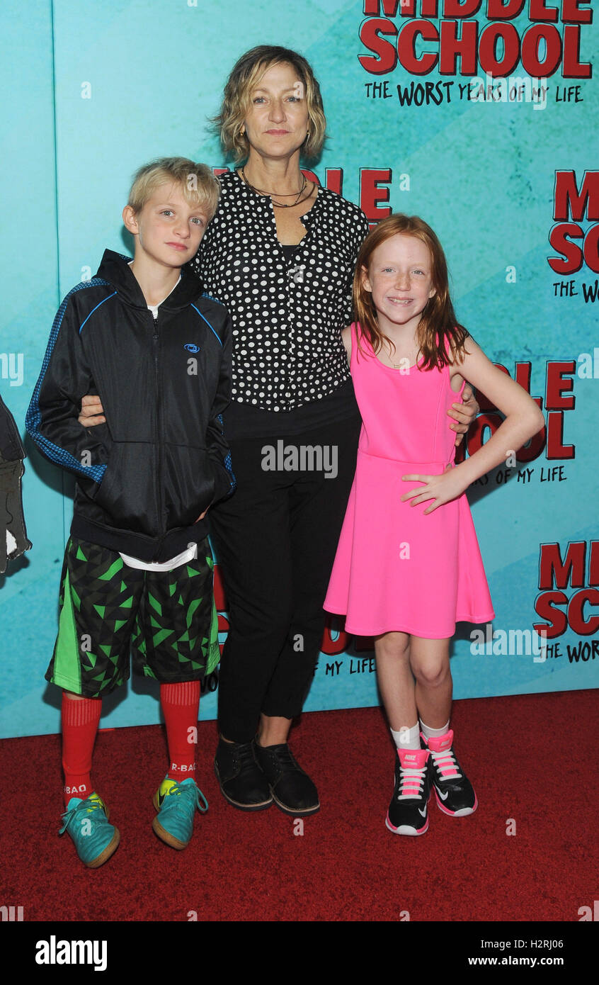 New York, USA. 1st October, 2016. Edie Falco and family attends the New ...