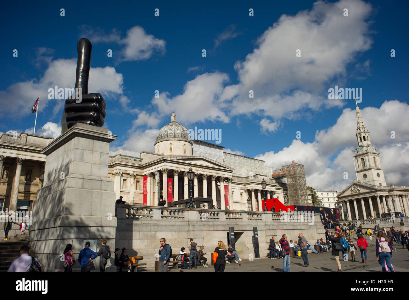 London, England, UK. 1st October 2016. The fourth plinth statue on ...