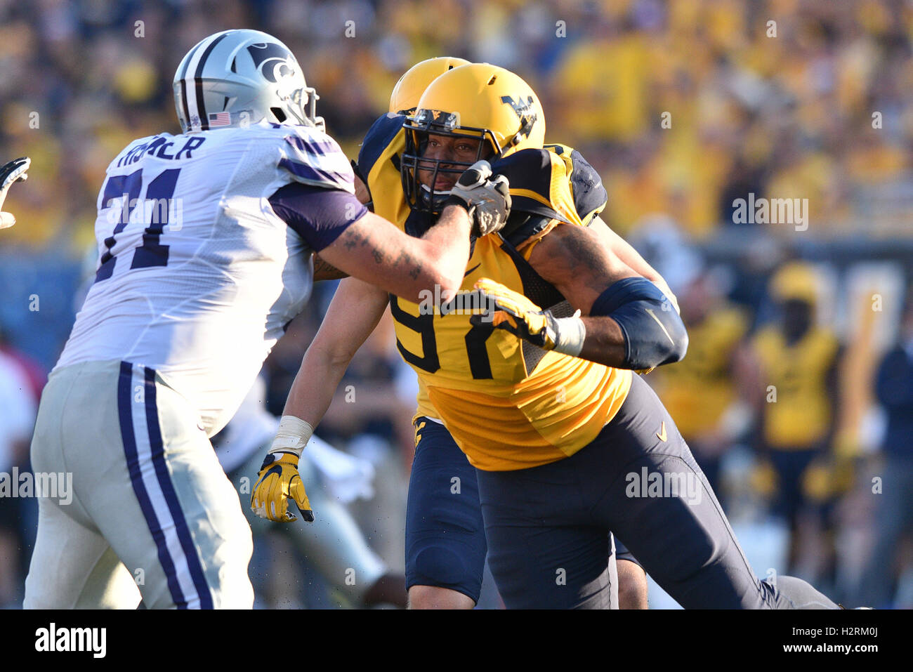 Morgantown, West Virginia, USA. 1st Oct, 2016. Kansas State Wildcats ...