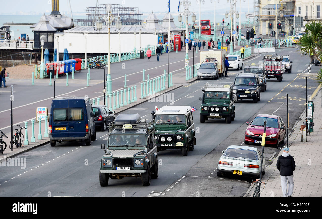 Brighton UK 2nd October 2016 - Hundreds of Land Rover owners arrive in ...