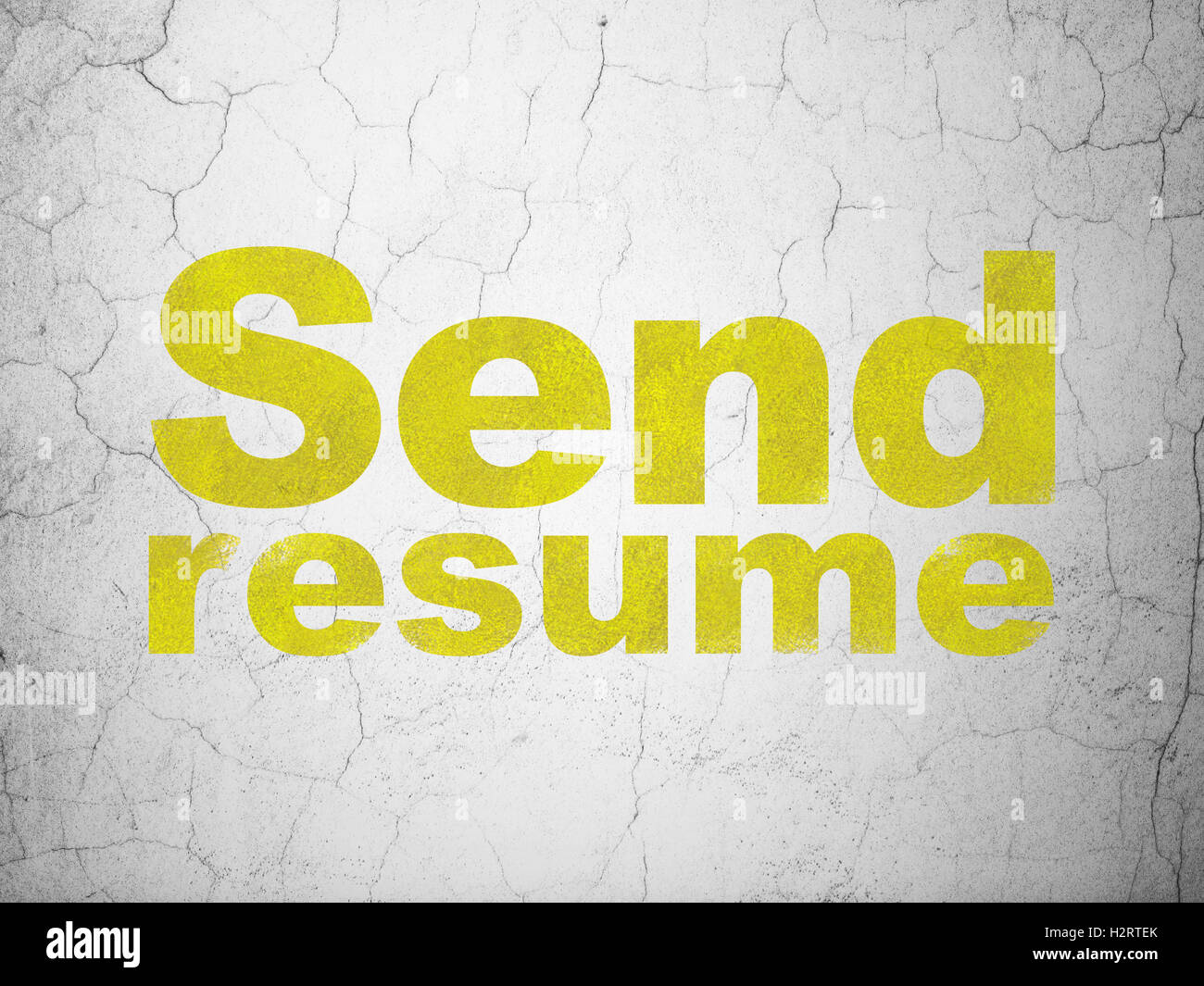 Business concept: Send Resume on wall background Stock Photo - Alamy