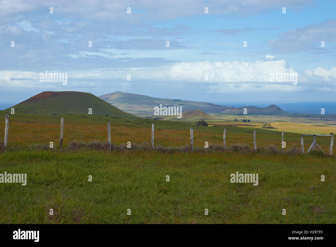 Landscape of Easter Island Stock Photo - Alamy