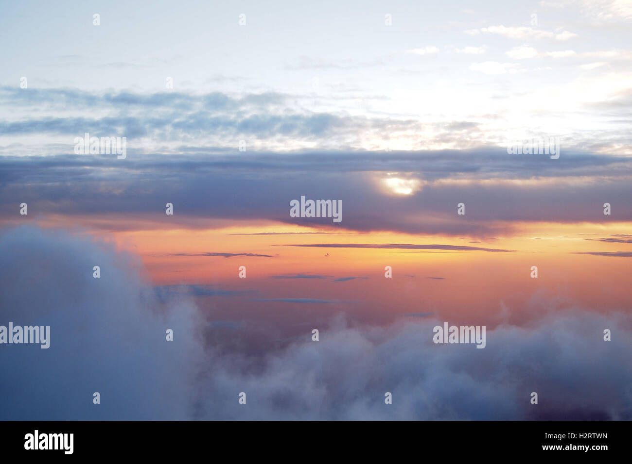 Beautiful landscape during sunrise above hi-res stock photography and ...