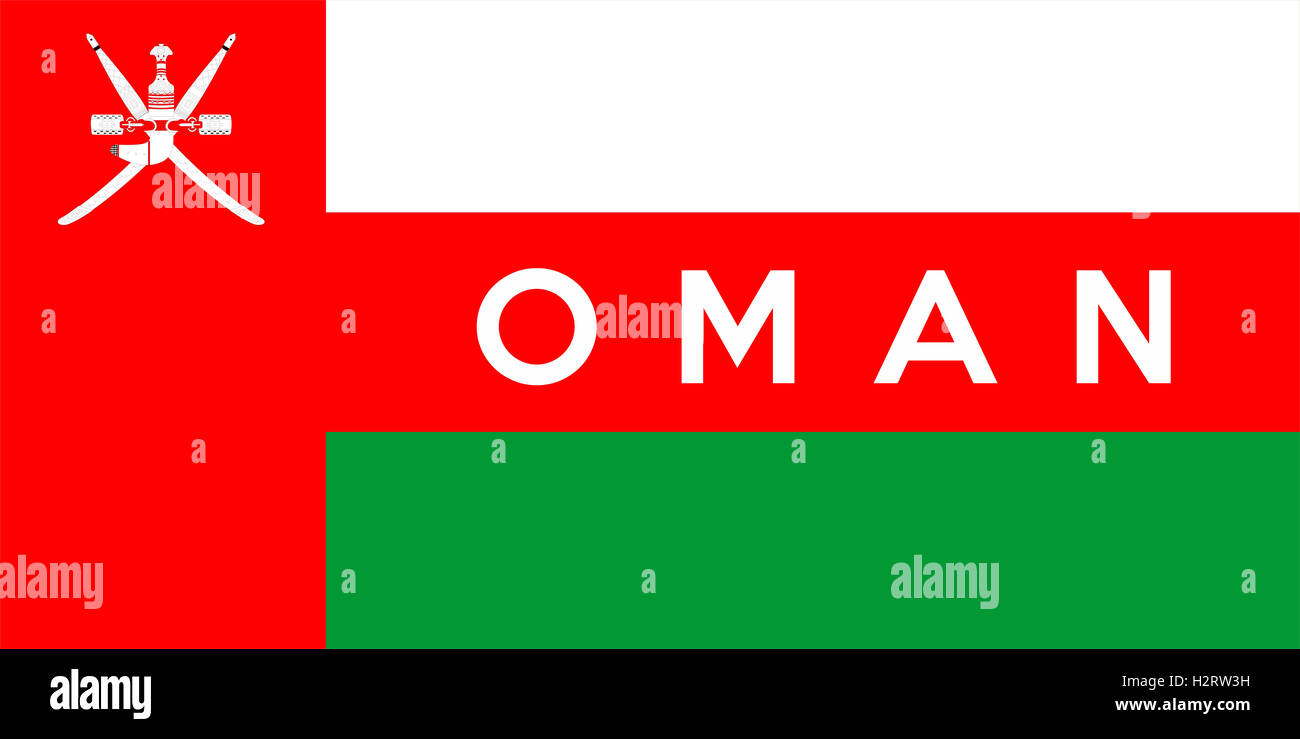 flag of Oman Stock Photo - Alamy