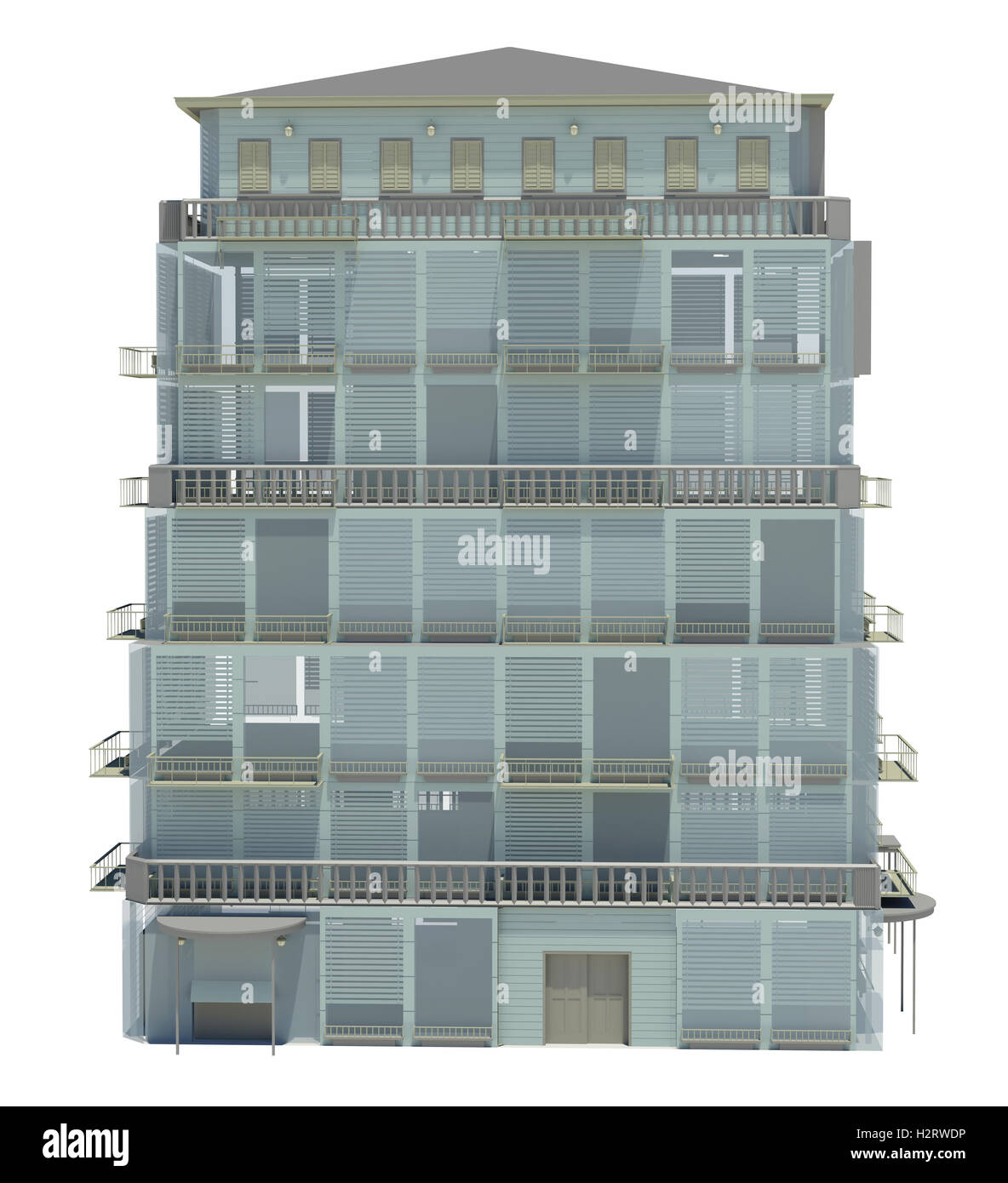 Highly detailed building Stock Photo - Alamy