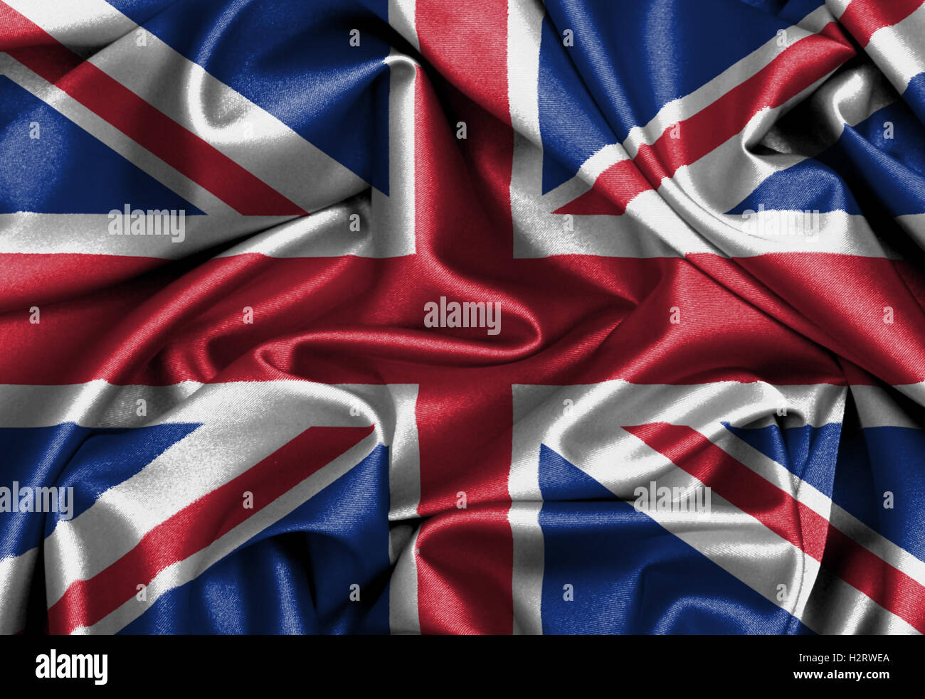 Satin texture english flag hi-res stock photography and images - Alamy