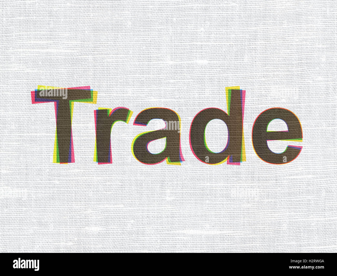 Finance concept: Trade on fabric texture background Stock Photo - Alamy