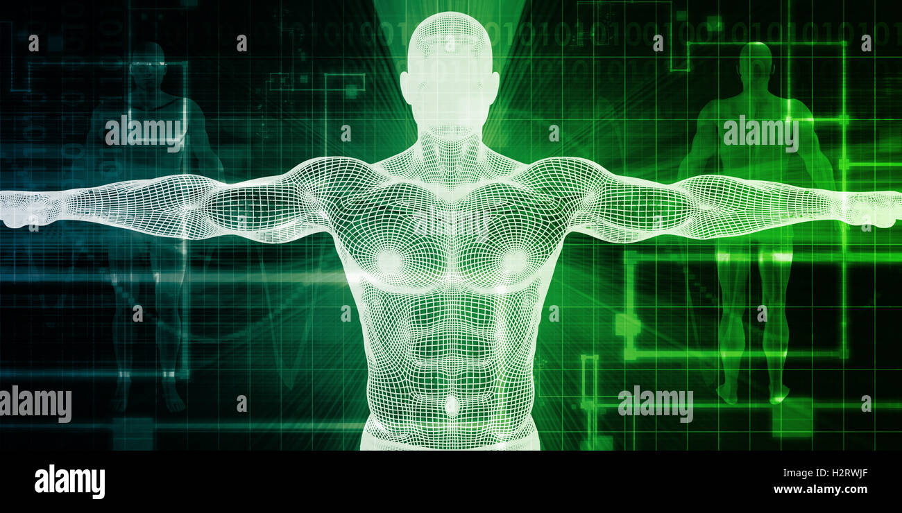 Healthcare Technology With a Human Body Scan Concept Stock Photo - Alamy