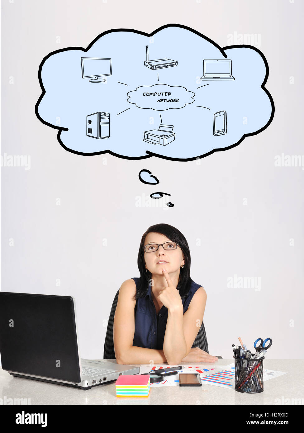 Bubbles computer monitor hi-res stock photography and images - Alamy